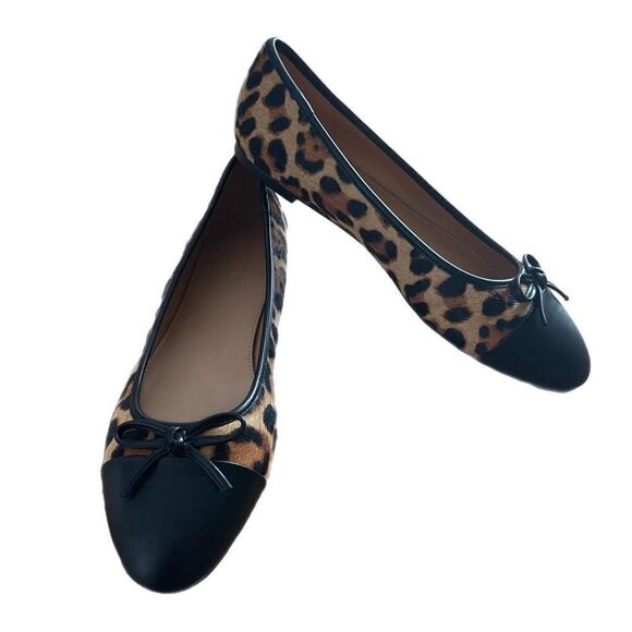 J. Crew | Shoes | J Crew Calfhaircaptoe Balletflats | Poshmark